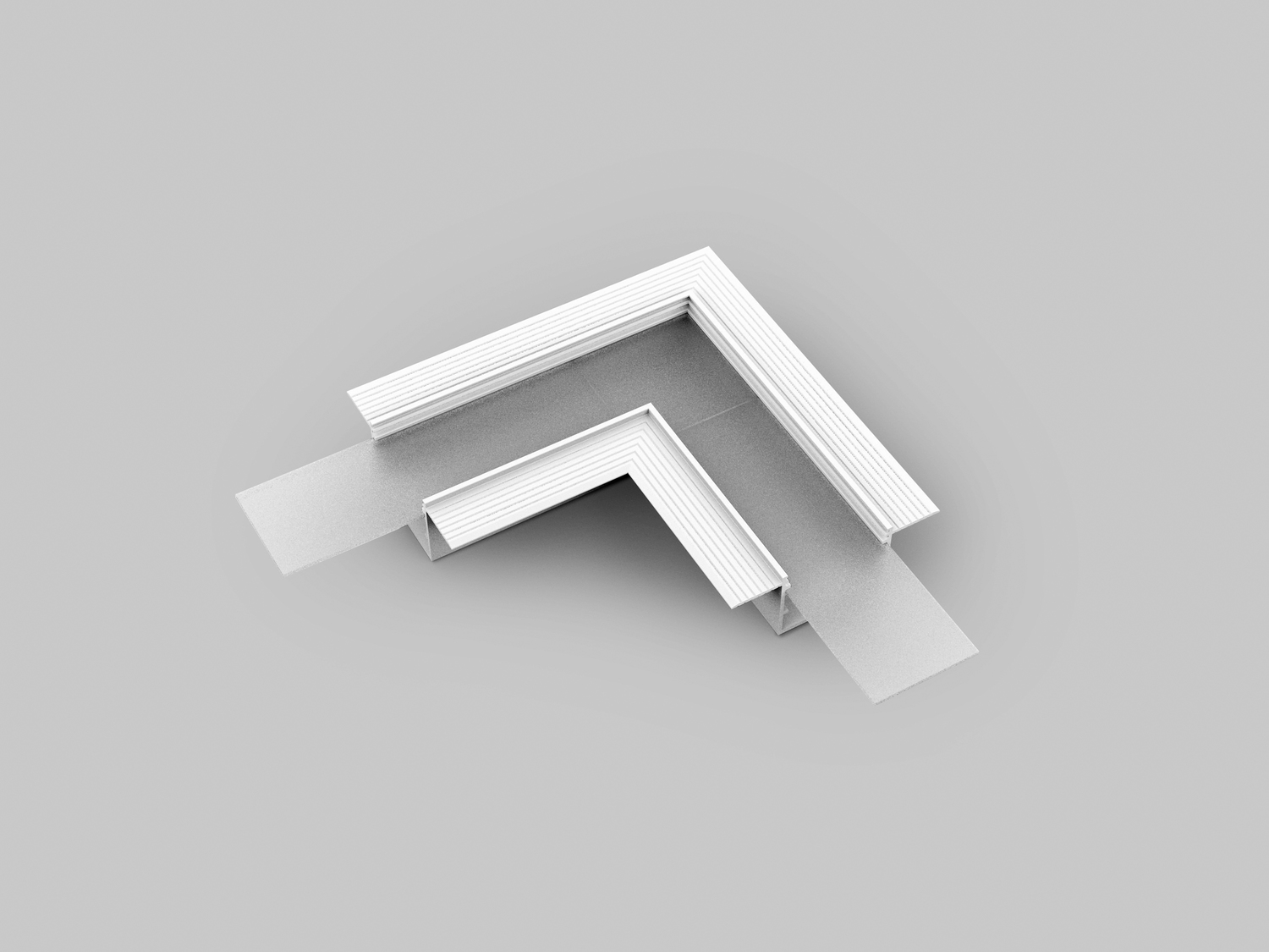 connector VARIO30-05 90deg white painted /plastic bag - Connectors - TOPMET