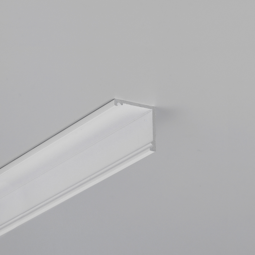 LED profile CABI12 DUO D1E 1000 white painted RAL9003 /plastic bag ...