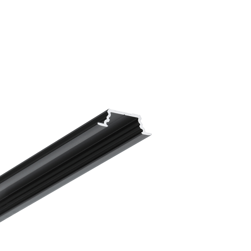 LED profile GROOVE10.v2 A1C/U 2000 black anod. /plastic bag - TOPMET