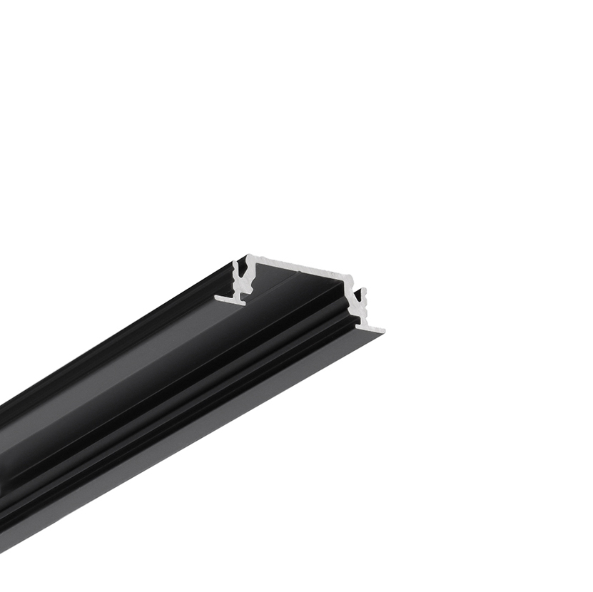LED profile GROOVE14 EE7F/TY 1000 black anod. /plastic bag - TOPMET