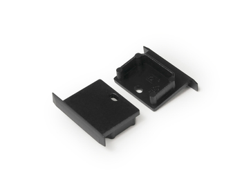 end cap LINEA-IN20 with hole black [20pcs] - TOPMET